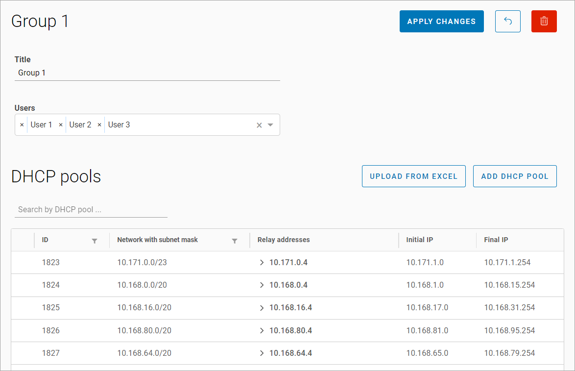 View and edit a DHCP subnet group