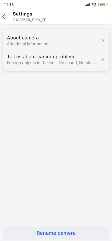 Camera settings (Android, iOS)